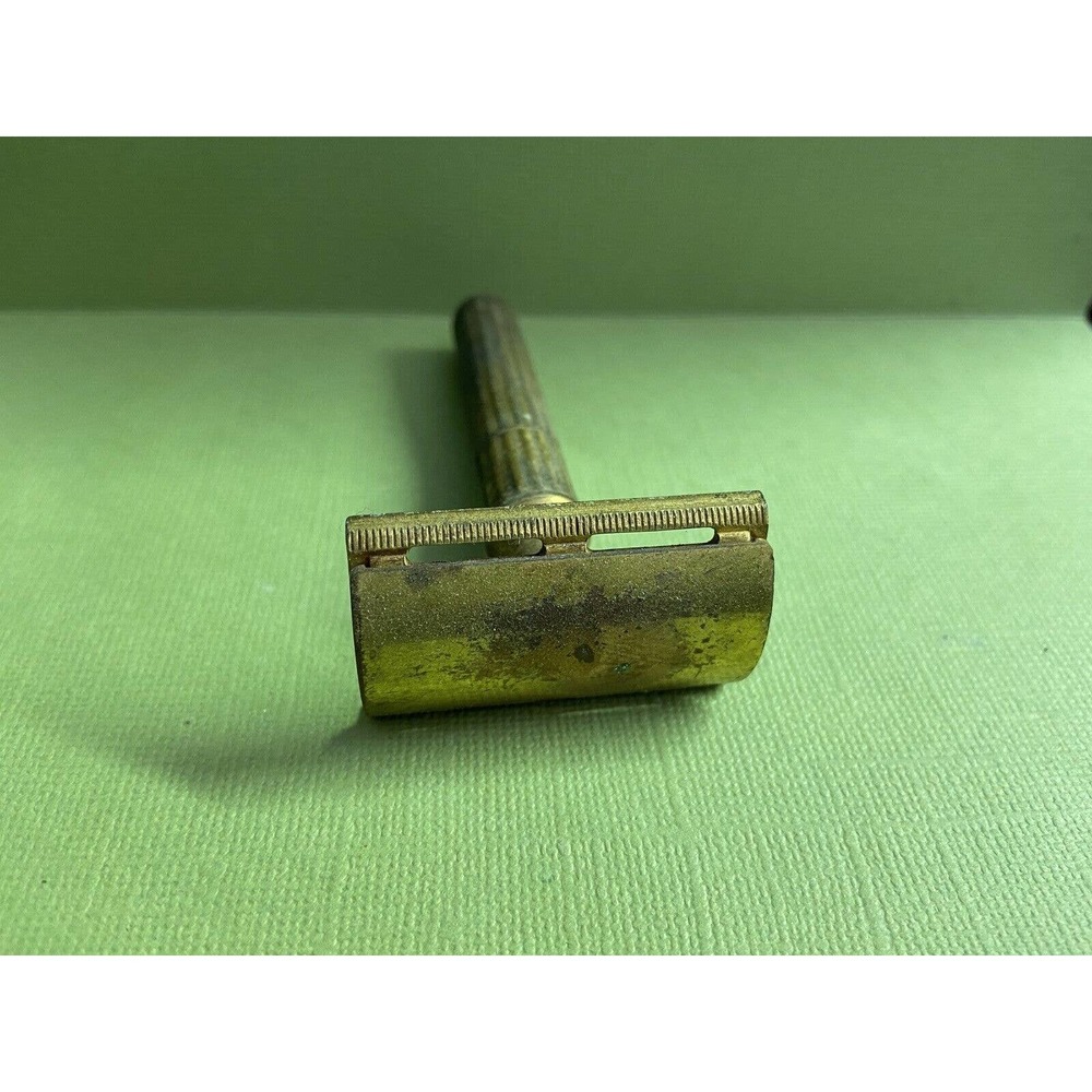 Gillette Vintage Gold Safety Razor Reg U.S. Pat. Off.… - Gem